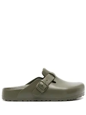 BIRKENSTOCK Boston Buckled Slippers - Green