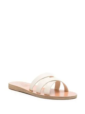 ANCIENT GREEK SANDALS Leather Slip-on Sandals - Neutrals