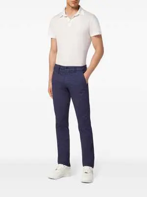 BILLIONAIRE Logo-embroidered Denim Chino Trousers