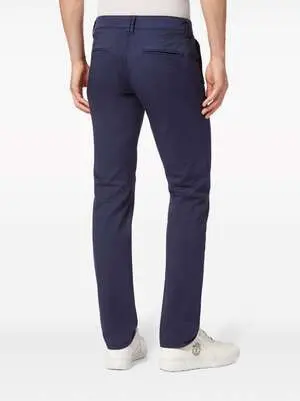BILLIONAIRE Logo-embroidered Denim Chino Trousers