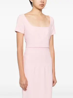 Staud Anya Square-neck Crop Blouse