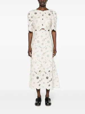Sandro Daniela Guipure-lace Midi Dress