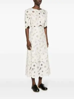 Sandro Daniela Guipure-lace Midi Dress
