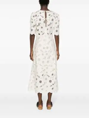 Sandro Daniela Guipure-lace Midi Dress