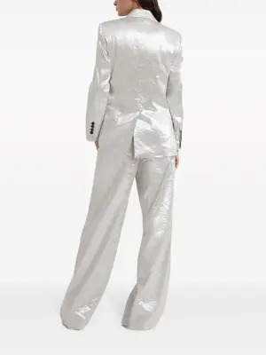 Brunello Cucinelli Metallic Linen-blend Suit