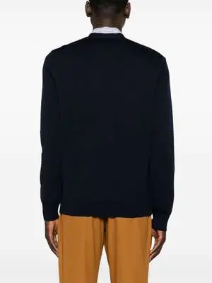 Maison Kitsuné Chillax Fox Wool Cardigan - Blue