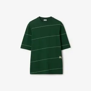 Burberry Striped Cotton T-shirt Ivy