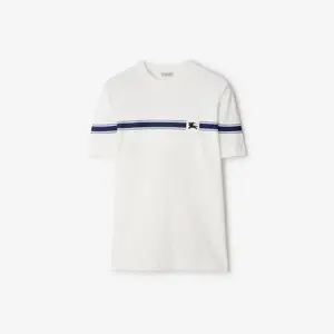 Burberry Striped Cotton T-shirt Salt