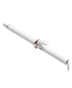 T3 Singlepass Curl X 1" Ceramic Extra-long Barrel Curling Iron - White