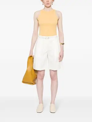 TOTEME Sleeveless Crepe Tank Top - Yellow