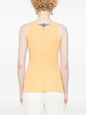 TOTEME Sleeveless Crepe Tank Top - Yellow