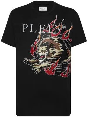 Philipp Plein Rhinestone-embellished Cotton T-shirt