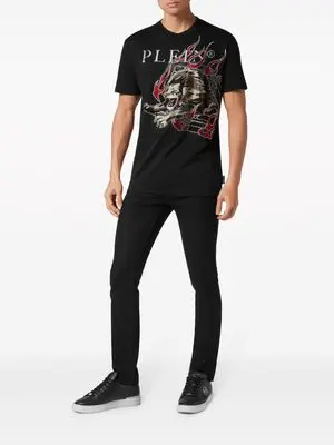 Philipp Plein Rhinestone-embellished Cotton T-shirt