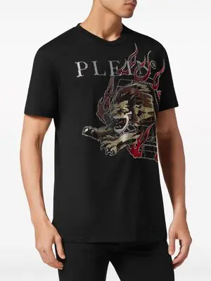 Philipp Plein Rhinestone-embellished Cotton T-shirt
