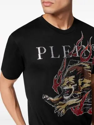 Philipp Plein Rhinestone-embellished Cotton T-shirt