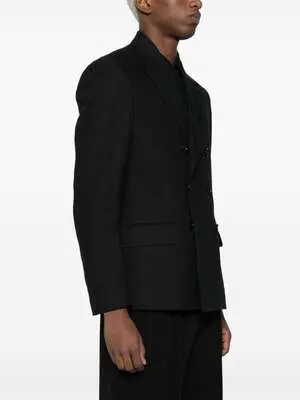 LARDINI Double-breasted Linen Blazer