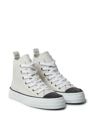 Brunello Cucinelli Panelled Lace-up Sneakers