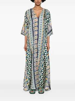 La DoubleJ Muumuu Silk Dress