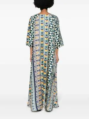 La DoubleJ Muumuu Silk Dress