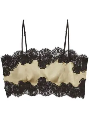 Silk Lace Bandeau Tops