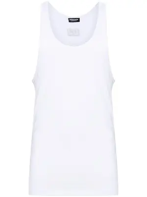 Dsquared2 Logo-print Jersey Tank Top - White
