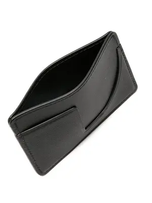 PATOU Jp Leather Cardholder - Black