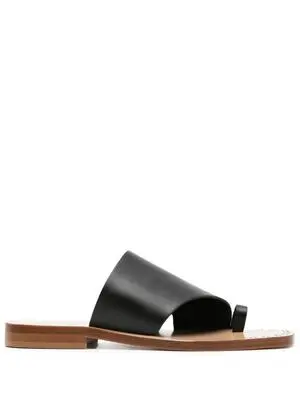 Fabiana Filippi Toe-strap Leather Slides