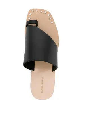 Fabiana Filippi Toe-strap Leather Slides