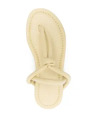 Fabiana Filippi Padded Thong-strap Sandals - Yellow