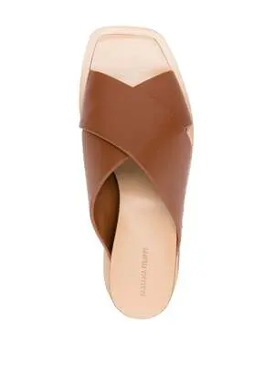 Fabiana Filippi Stud-detailed Leather Slides