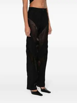 MUGLER Silk-panelled Trousers