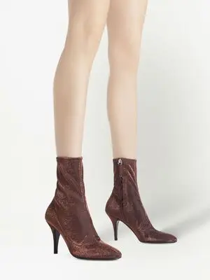 GIUSEPPE ZANOTTI 85mm Felicienne Ankle Boots - Brown