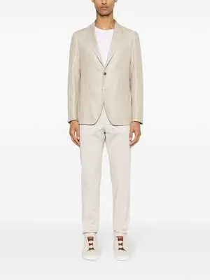 Tagliatore Single-breasted Silk Blazer