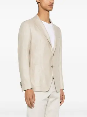 Tagliatore Single-breasted Silk Blazer