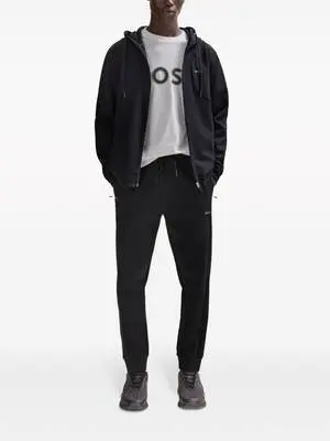 BOSS Logo-print Tapered Track Pants - Black