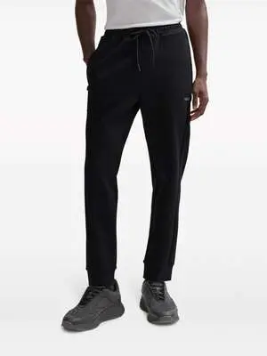 BOSS Logo-print Tapered Track Pants - Black