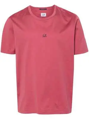 C.P. COMPANY Logo-printed Cotton T-shirt - Pink