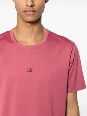 C.P. COMPANY Logo-printed Cotton T-shirt - Pink