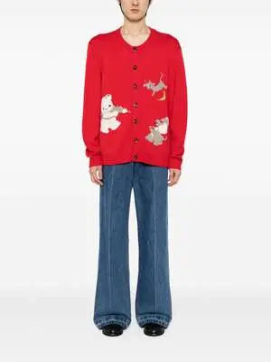 BODE Novelty Prose Wool Cardigan