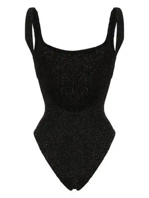 Hunza G Square-neck Shirred Swimsuit