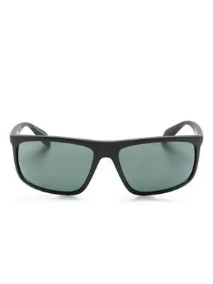 Emporio Armani Rectangle-frame Sunglasses - Black