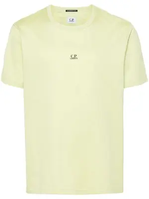 C.P. COMPANY Logo-printed Cotton T-shirt - Yellow