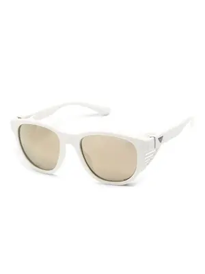 Emporio Armani Oval-frame Sunglasses - White
