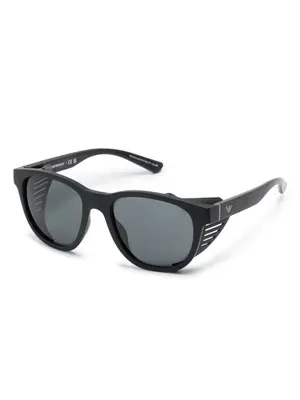 Emporio Armani Oval-frame Sunglasses - Black