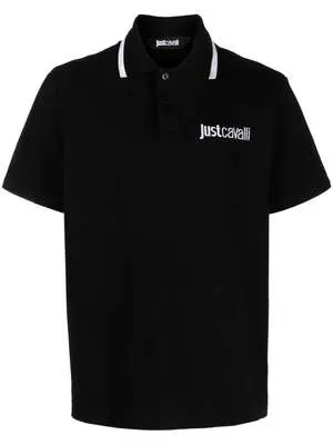 Just Cavalli Embroidered Polos For Men