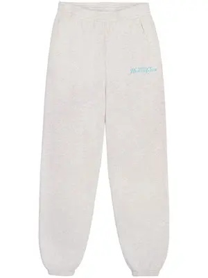 Sporty & Rich Rizzoli Cotton Track Pants - Grey