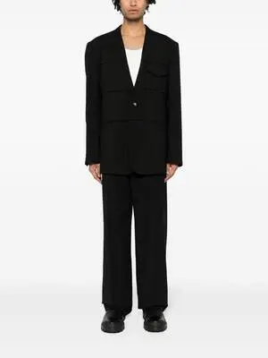 SONGZIO Plated Collarless Blazer