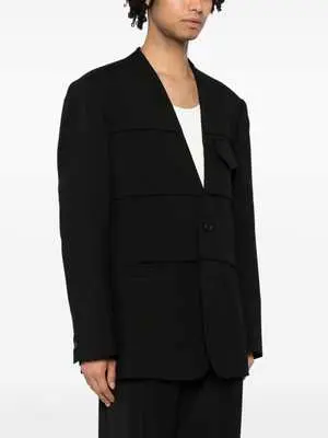 SONGZIO Plated Collarless Blazer
