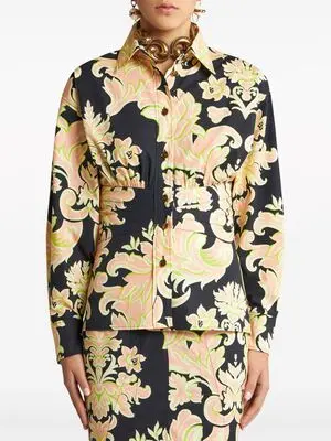 Etro Venus-print Cotton Shirt