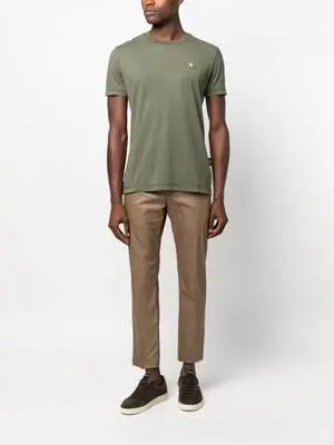 PT TORINO Cropped Slim-fit Chinos - Brown